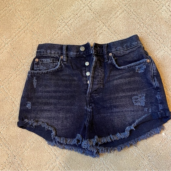 We The Free | Shorts | We The Free Black Buttonup Shorts Size 27 | Poshmark